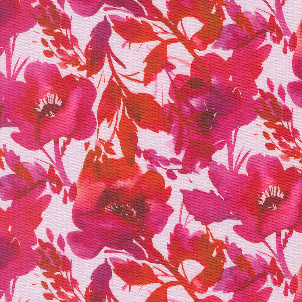Radiant / Poppies in Pink — Poppy Quilt N Sew