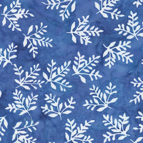 Midnight Moon / Fern Leaves - Powder Blue — Poppy Quilt N Sew