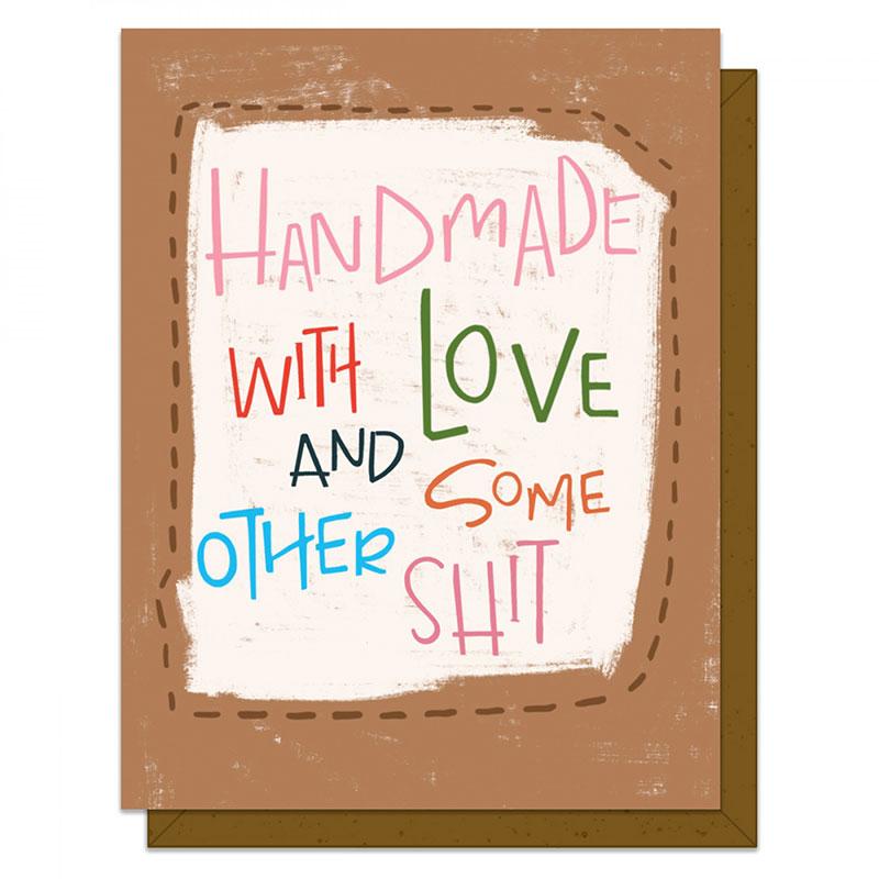 Handmade With Love Greeting Card — Poppy Quilt N Sew