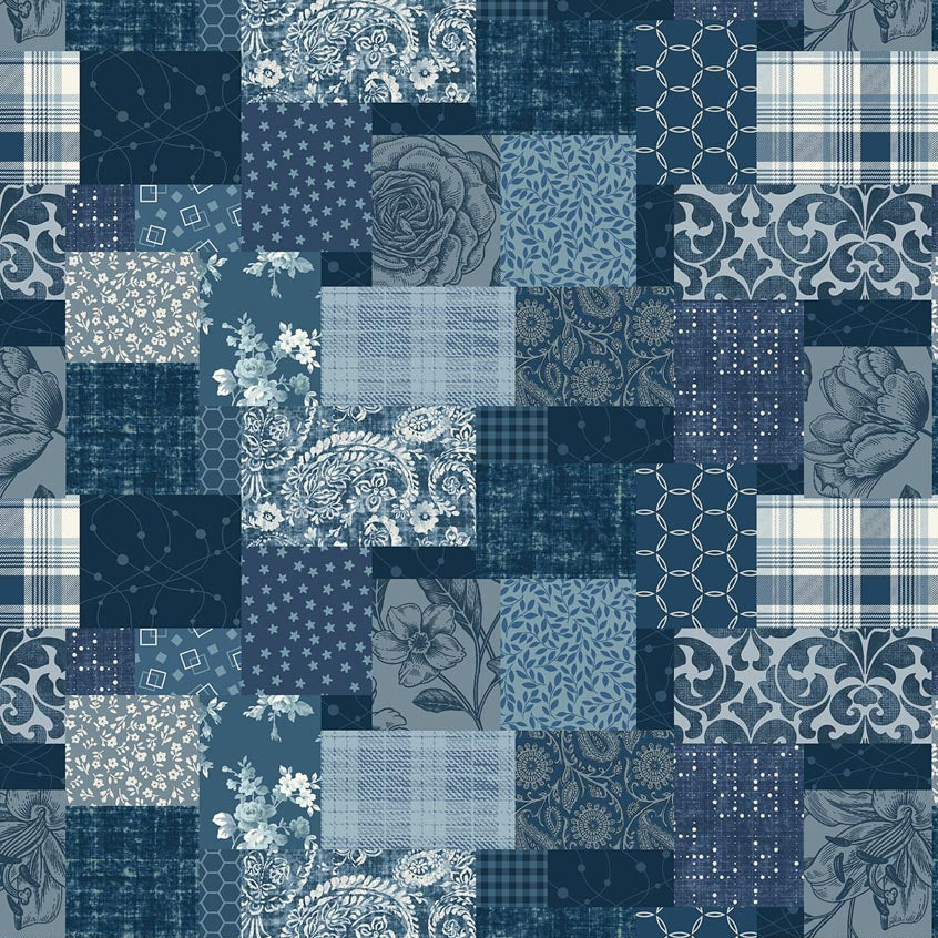 Pieces of America / Patchwork in Blue — Poppy Quilt N Sew