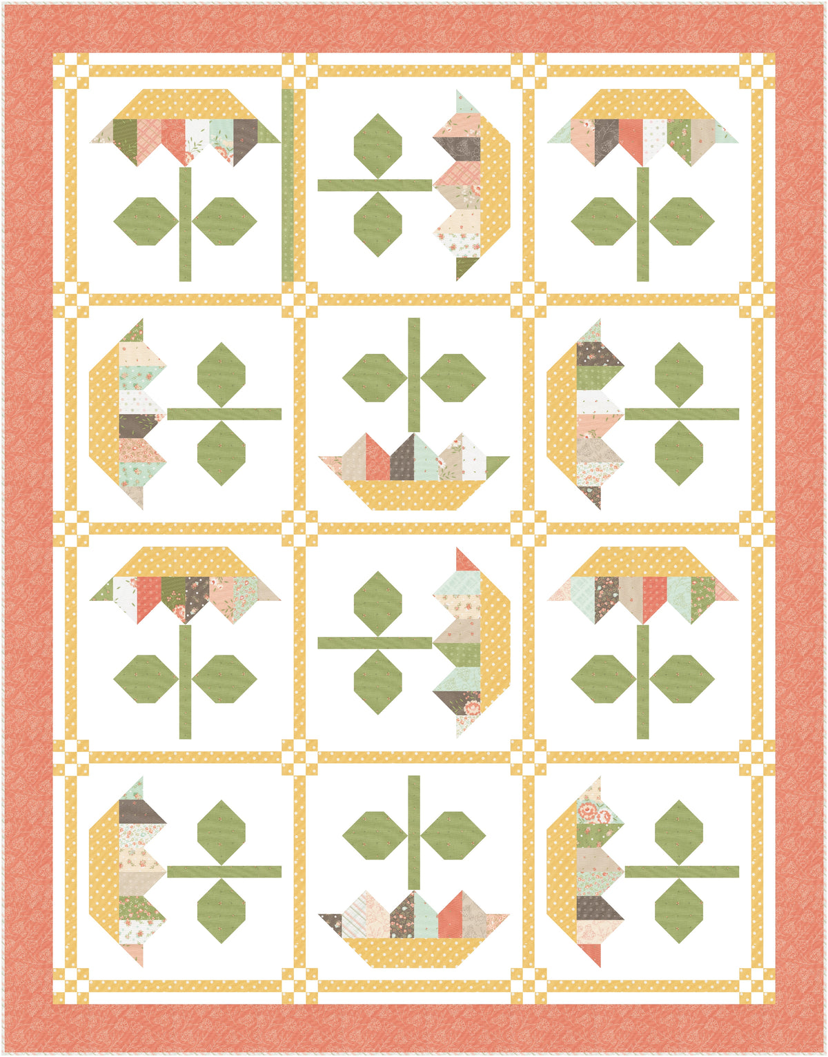 Abloom Quilt Kit — Poppy Quilt N Sew