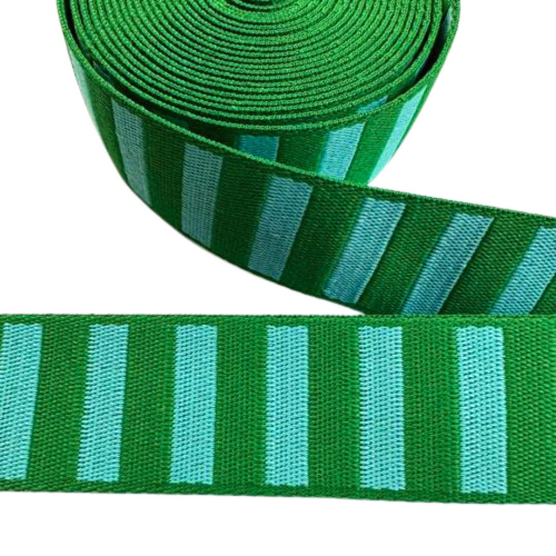 1 1/2" Webbing in Billiard & Turquoise — Poppy Quilt N Sew