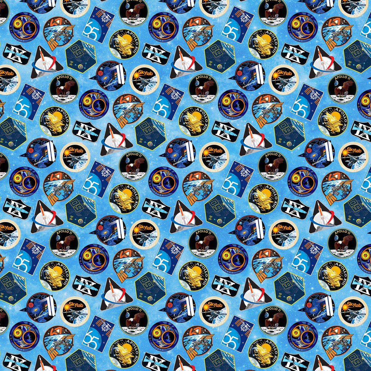 Space Odyssey / NASA Symbols — Poppy Quilt N Sew