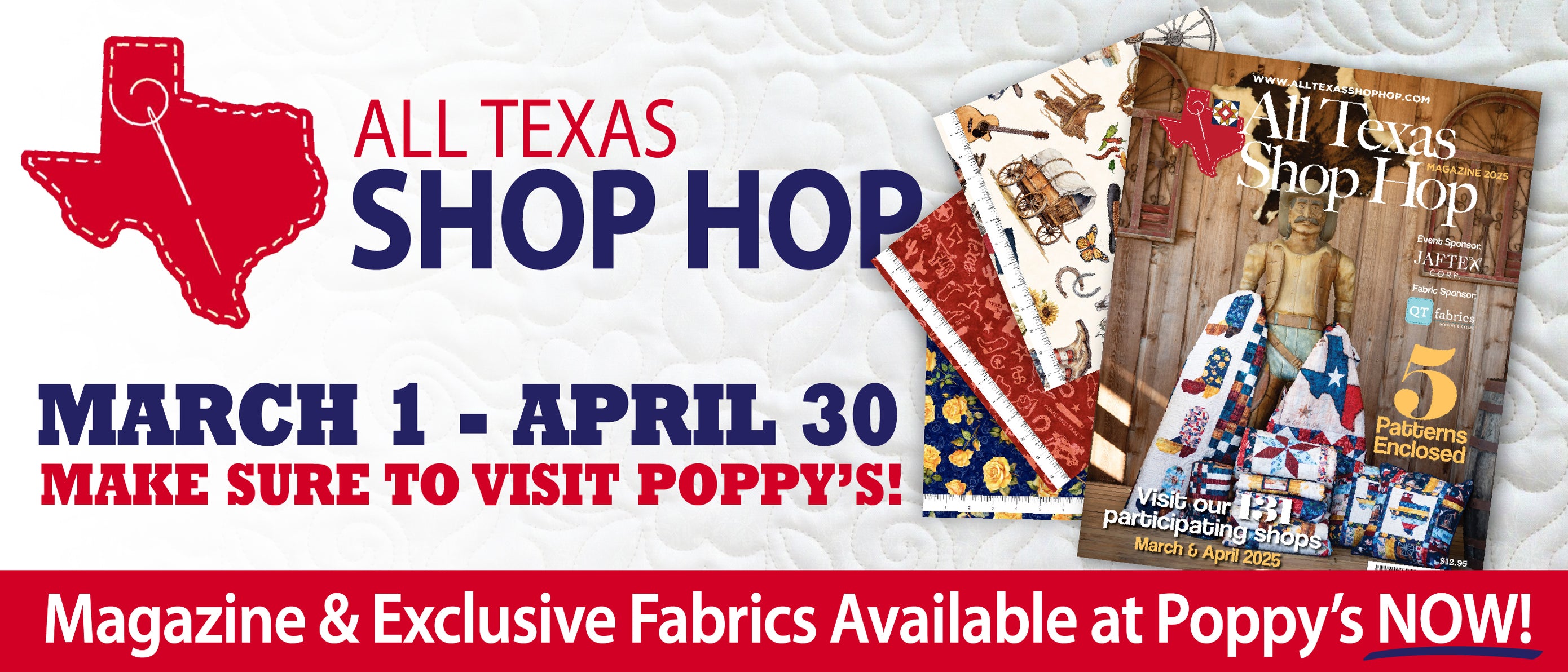Poppy Quilt N Sew - Fabric and Sewing Machine Store in Georgetown, Tx