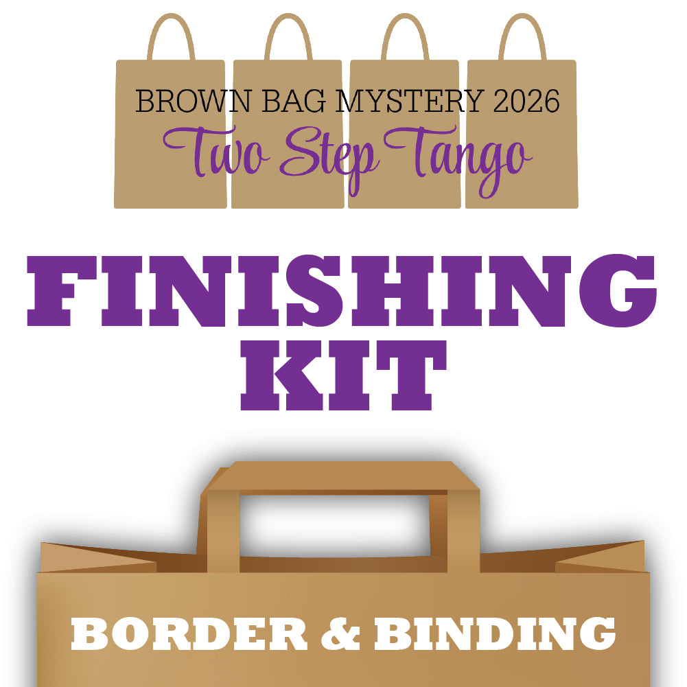 Brown Bag Mystery 2026 Finishing (Border/Binding) Kit — Poppy Quilt N Sew