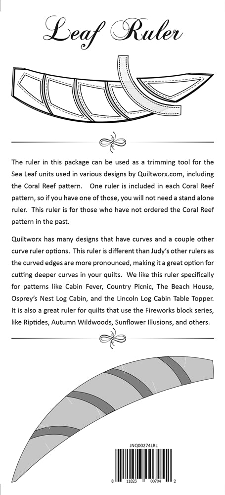 Leaf Ruler (Pre-Order) — Poppy Quilt N Sew