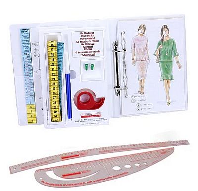 Lutterloh System XL/XXL Guide Book w/ Tailor & Designer Curve Rulers ...