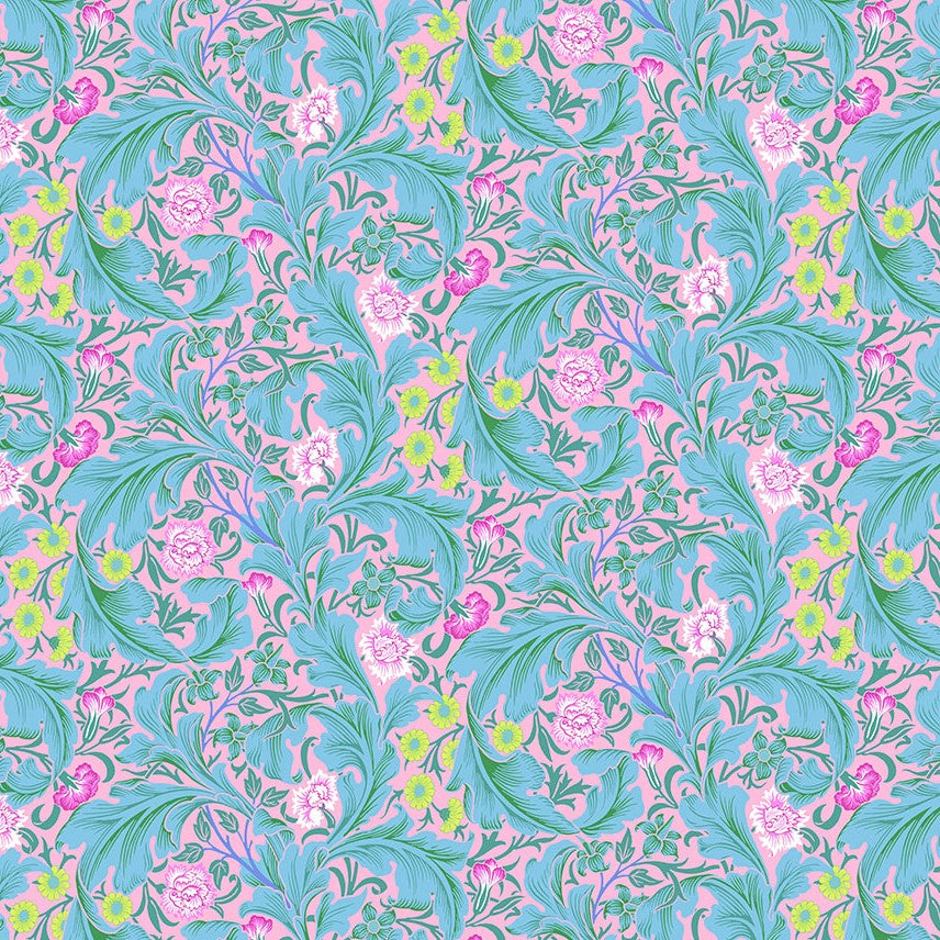 Kaffe x Morris & Co. / Leicester in Aqua — Poppy Quilt N Sew