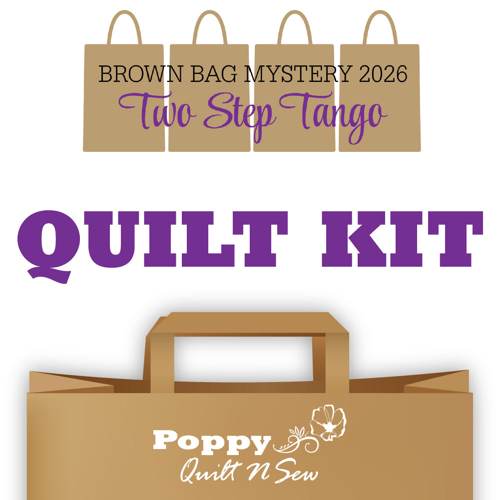 Brown Bag Mystery 2026 / Moonlight Butterflies — Poppy Quilt N Sew