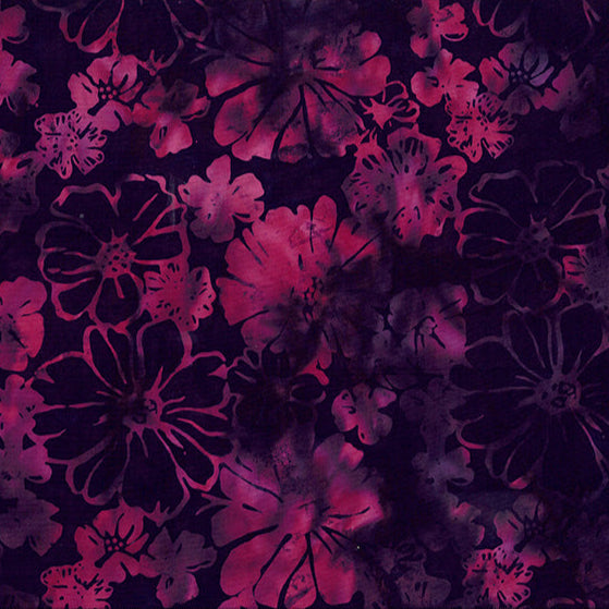 Huckleberry / Flowers in Huckleberry — Poppy Quilt N Sew