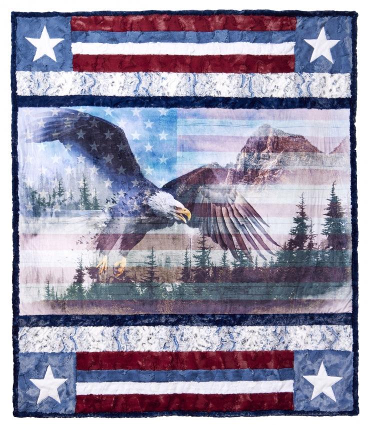 Home of the Brave Cuddle® Kit — Poppy Quilt N Sew