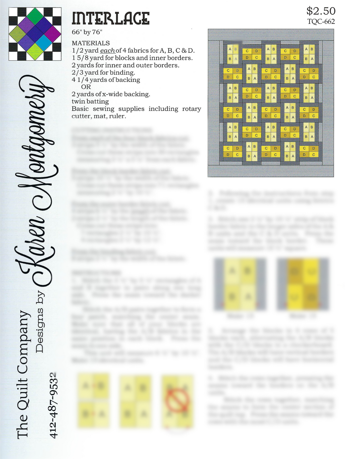 Interlace — Poppy Quilt N Sew