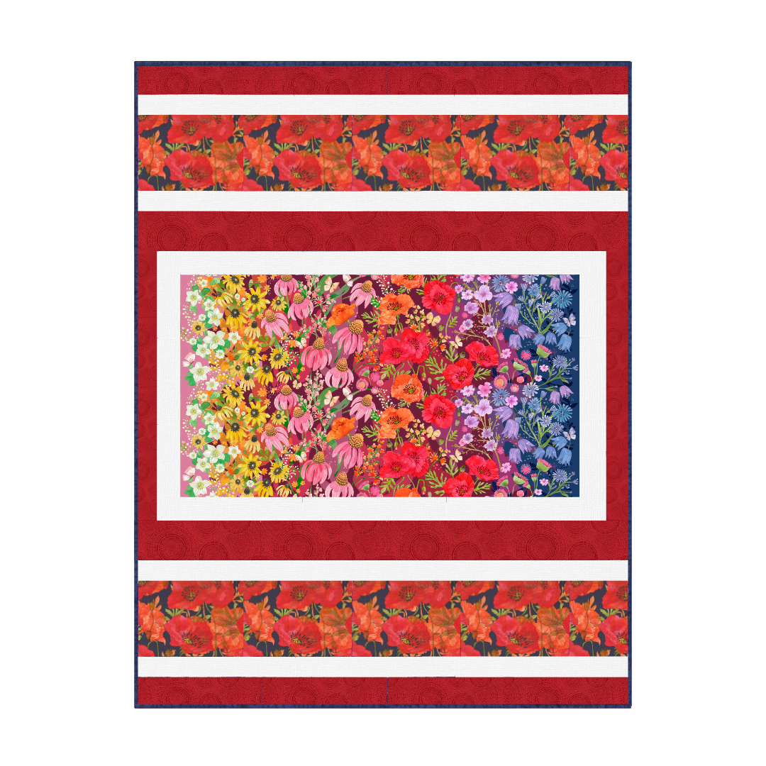 Bella Vista Quilt Kit: Superbloom in Jewel — Poppy Quilt N Sew